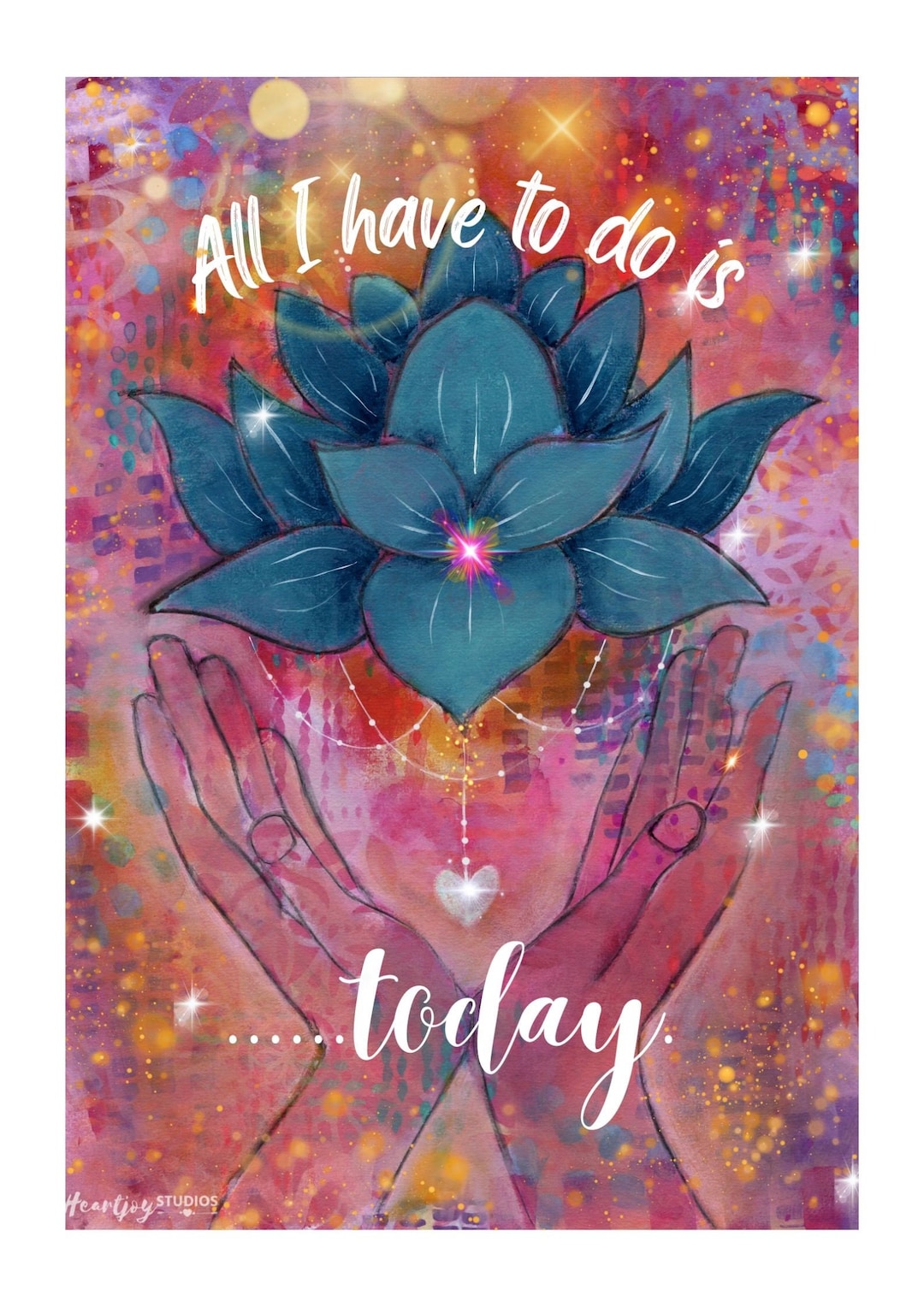 Poster A3 Inspirational Print Poster A3 Lotus Inspirational Quote Wall ...