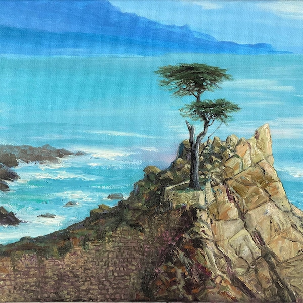 Pebble Beach Oil Painting - Etsy