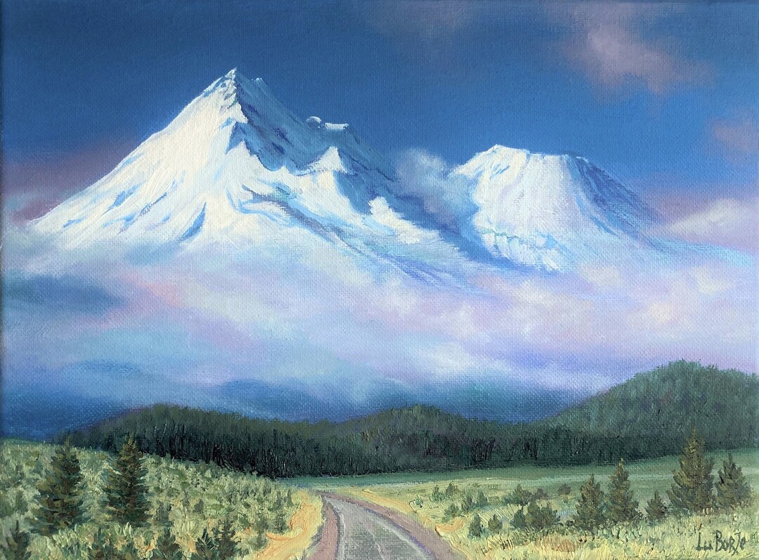 Shasta Oil Painting. Original Oil Painting. California Landscape ...