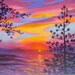 Sunset Oil Painting. Original Oil Painting. Oregon. Seascape. Landscape ...