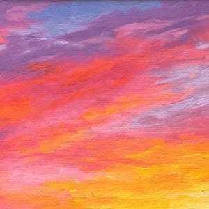 Original Oil Painting. Oregon Beach. Seascape. Ocean.sunset. Canvas ...