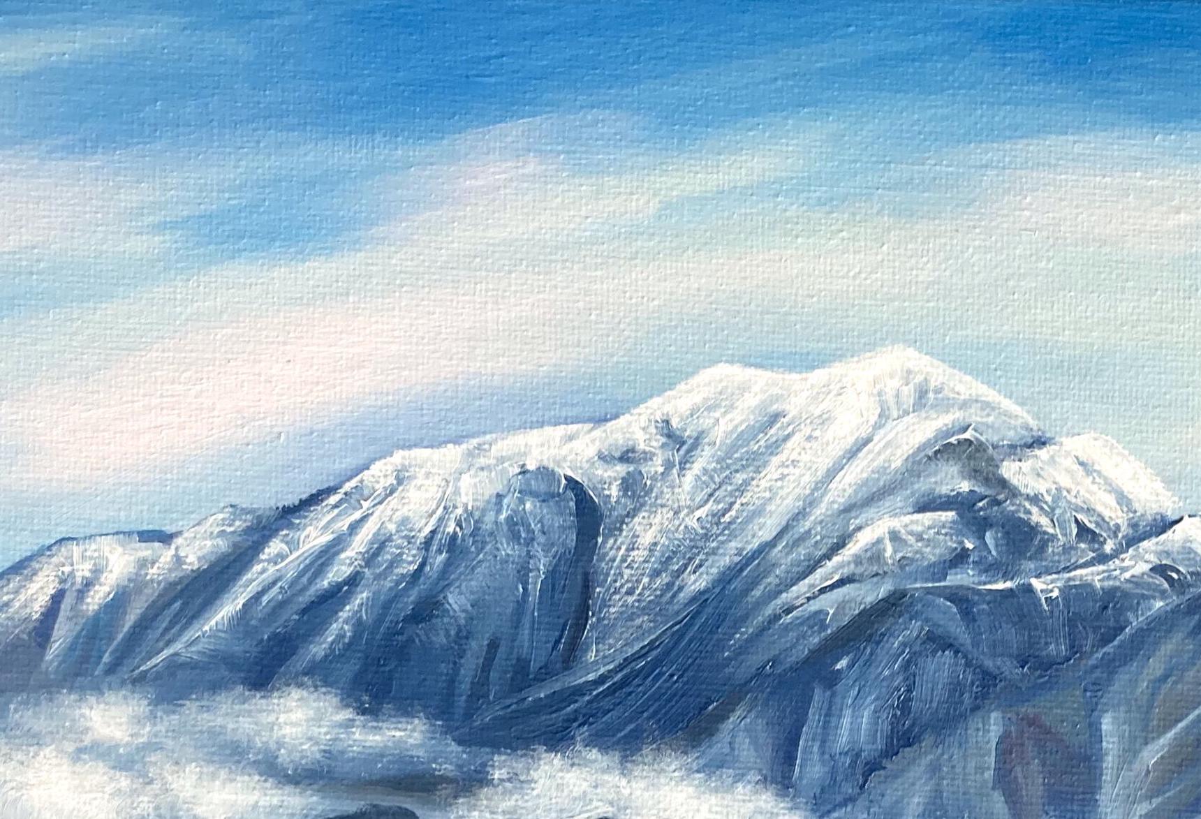 ORIGINAL Oil Painting. Mt San Jacinto. California Landscape. LA. Canvas ...