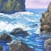 Original Oil Painting. Mack Arch Rock, Oregon. Seascape. Canvas 12x9 ...
