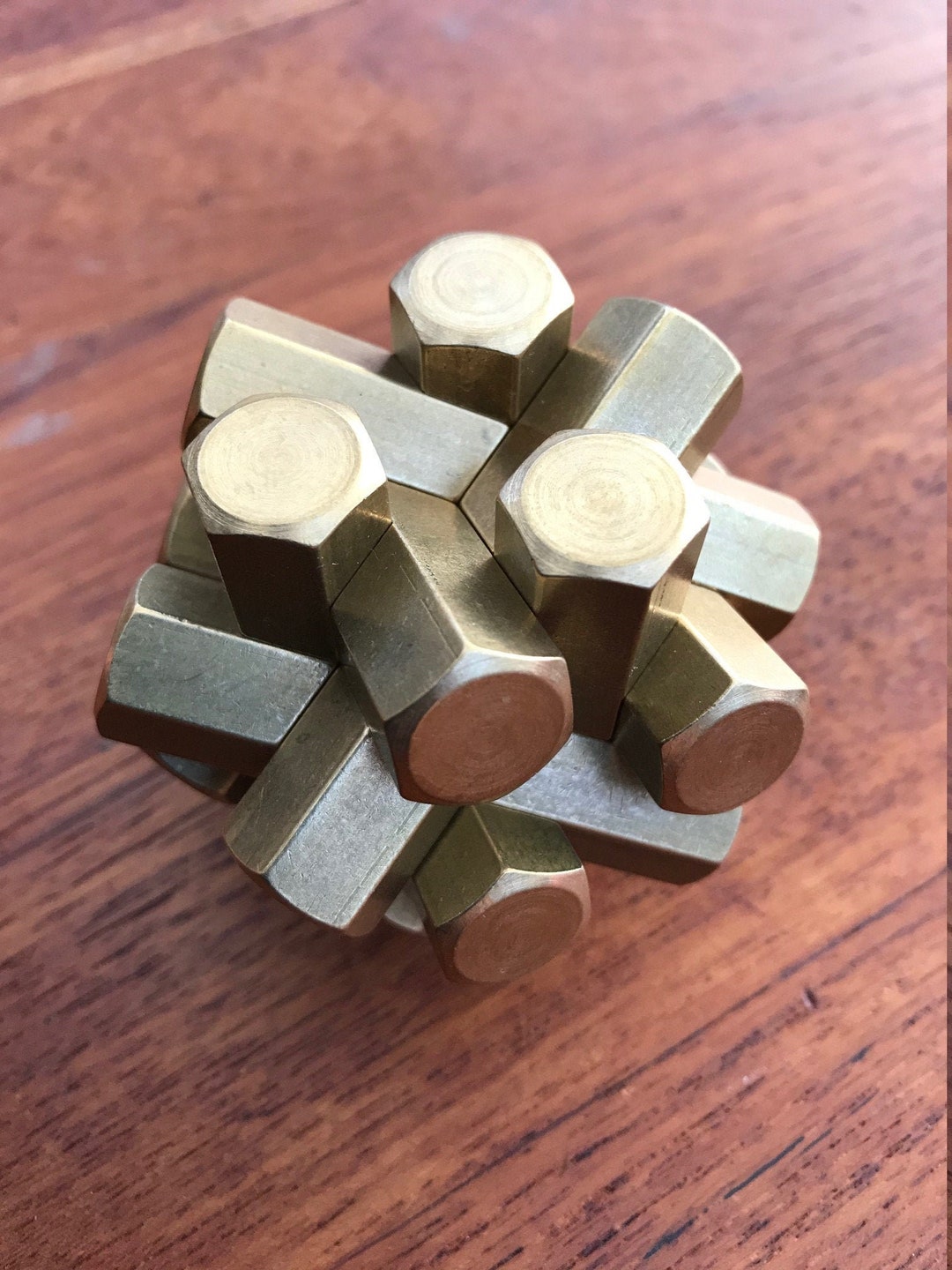 Joy of Hex : Interlocking Brass Puzzles - Etsy