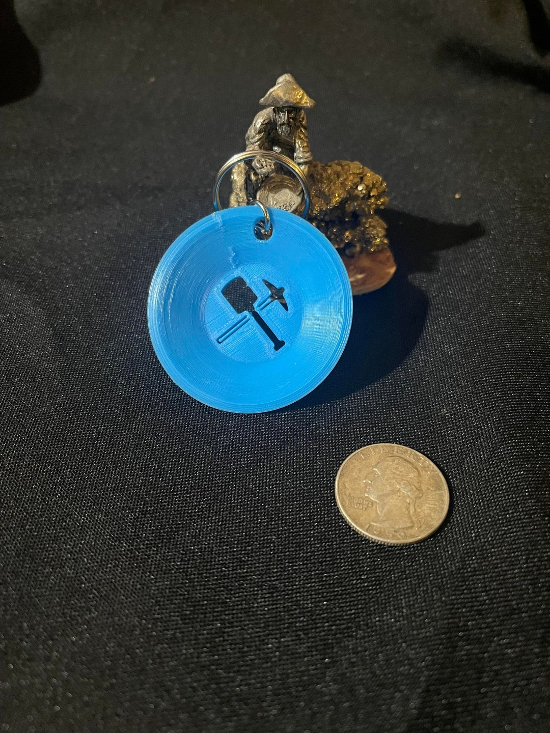 Gold Pan Keychain - Etsy