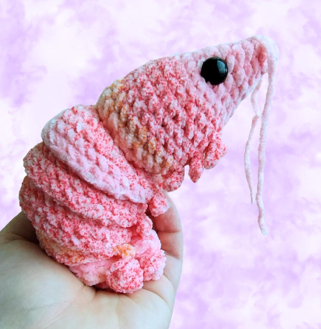 Shrimp. Custom Handmade Crochet. Personalized Stuffed Animal. Emotional ...