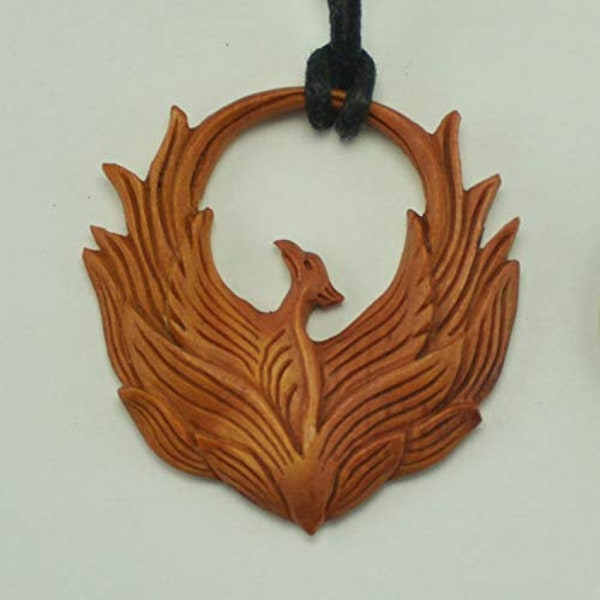 Carved Wooden Pendant - Etsy