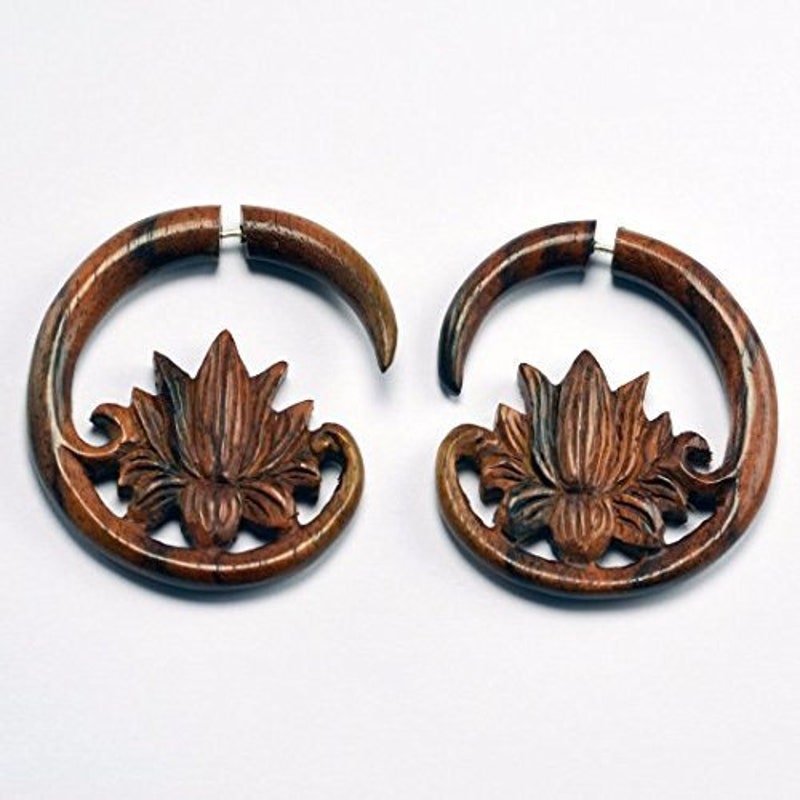 Fake Gauge Earrings - Etsy