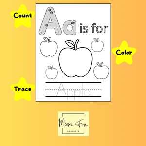Printable Fall Alphabet Coloring and Tracing Book PDF - Fun Autumn ...