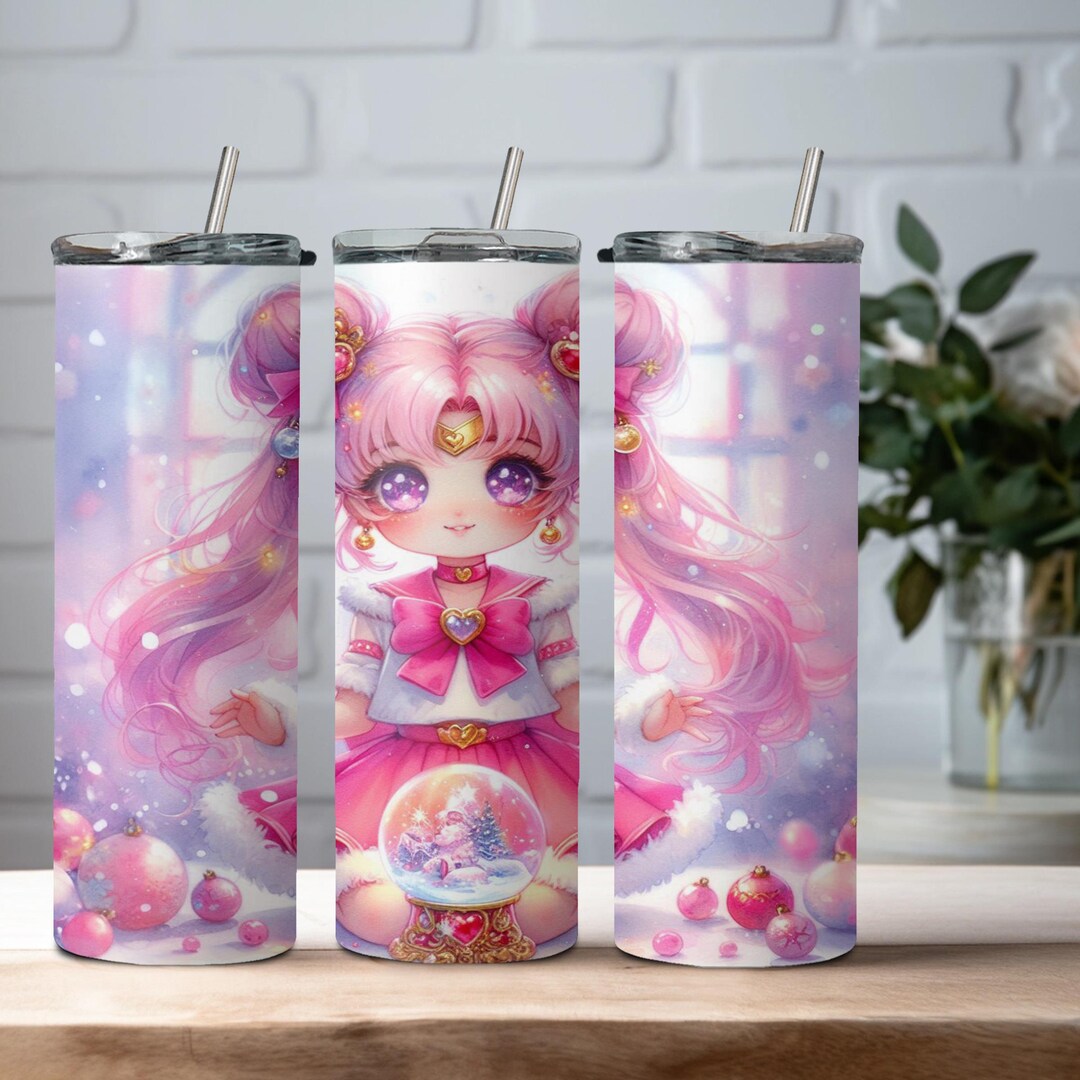 Chibiusa Sailor Moon, Pink Christmas 20oz Sublimation Digital Print - Etsy