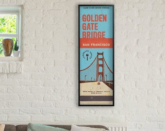 Retro Alcatraz Matchbook Poster 36 X 12 Vintage Wall | Etsy