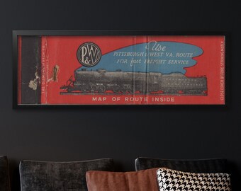 Retro Alcatraz Matchbook Poster 36 X 12 Vintage Wall - Etsy