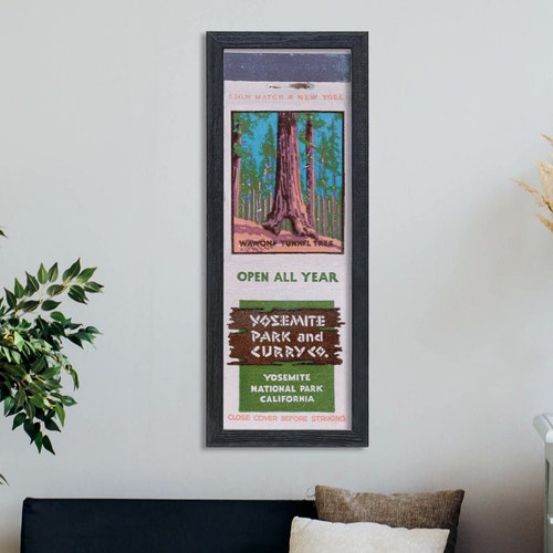 Retro Alcatraz Matchbook Poster 36 X 12 Vintage Wall - Etsy