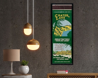 Retro Alcatraz Matchbook Poster 36 X 12 Vintage Wall - Etsy