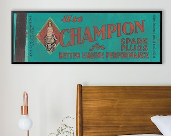 Spark Plug Poster - Etsy