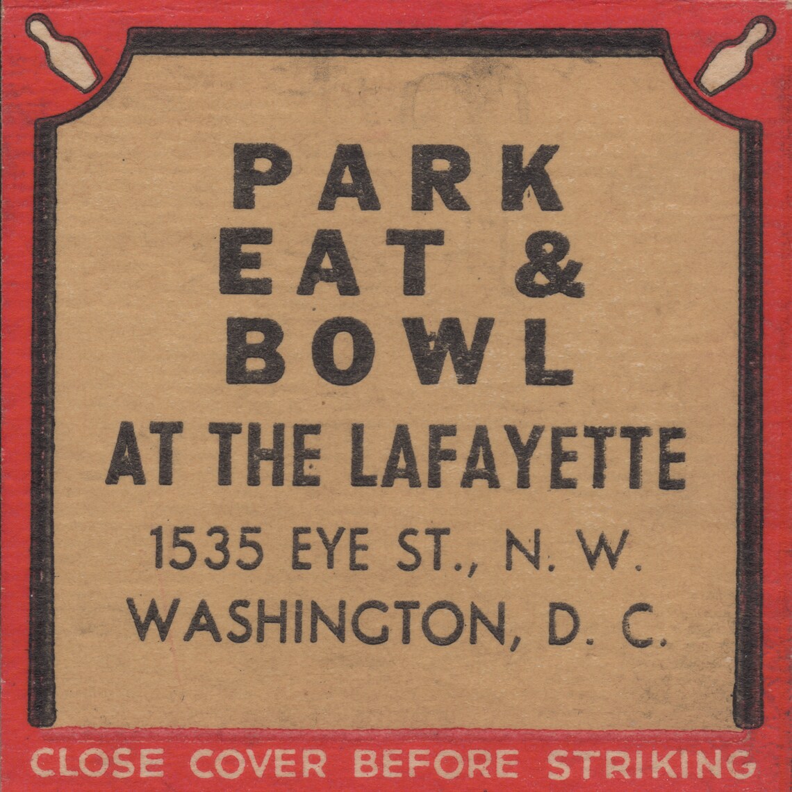 Retro Bowling Matchbook Poster (12 X 36") Bowling Alley Sign | Sports ...
