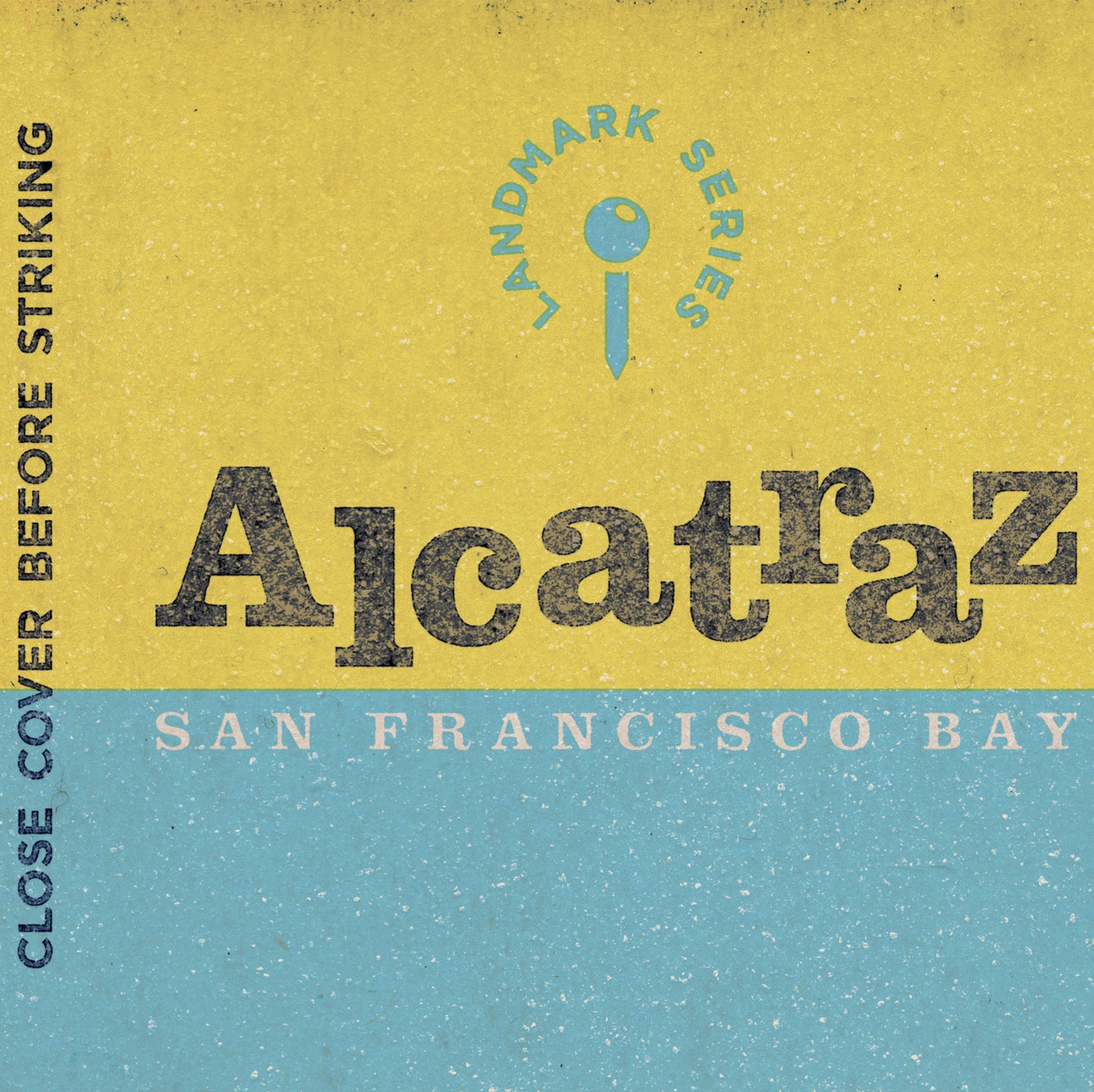 Retro Alcatraz Matchbook Poster (36 X 12") Vintage Wall Art | San ...