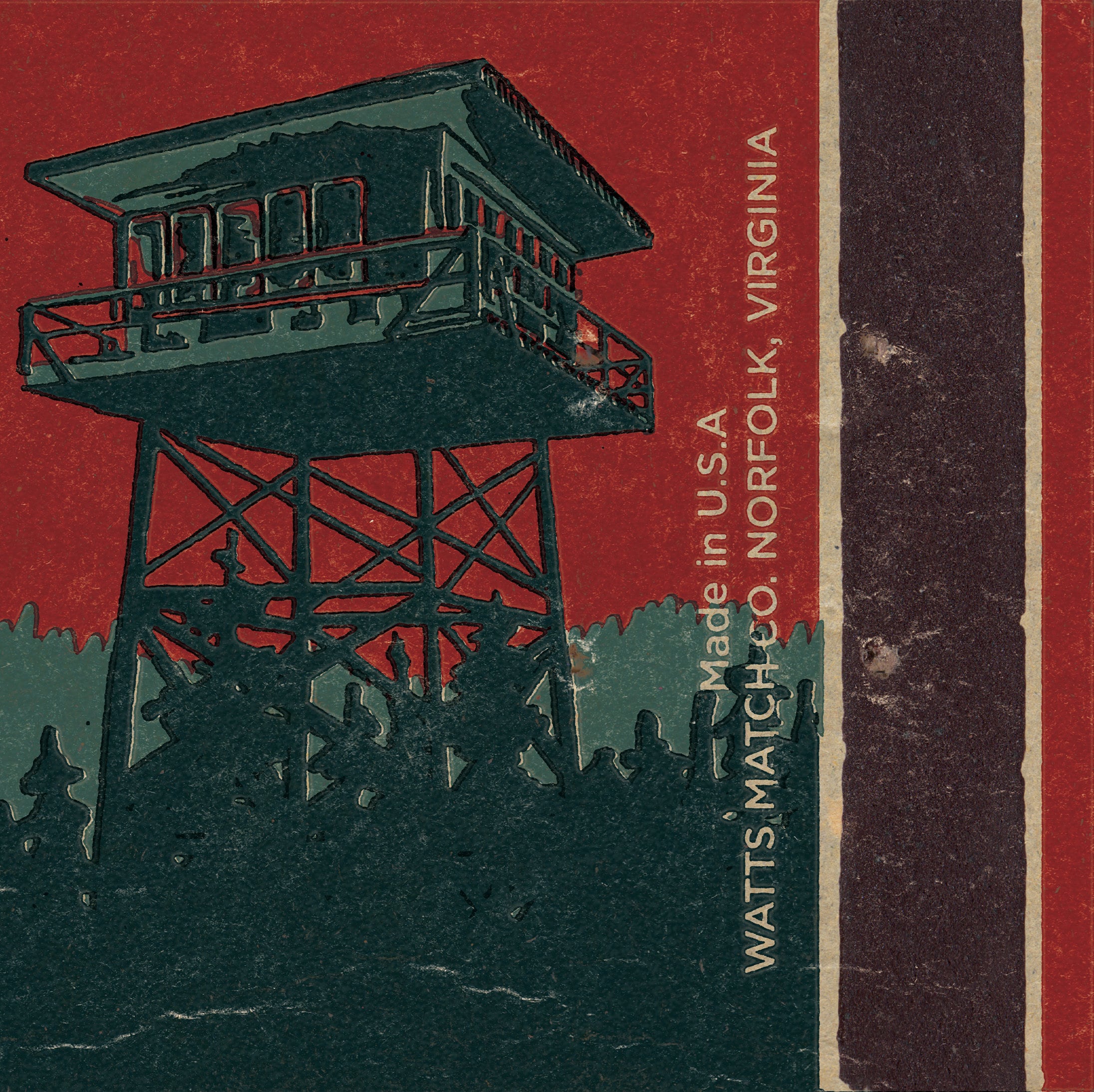 Retro US Forest Service Matchbook Poster 36 X 12 Fire - Etsy