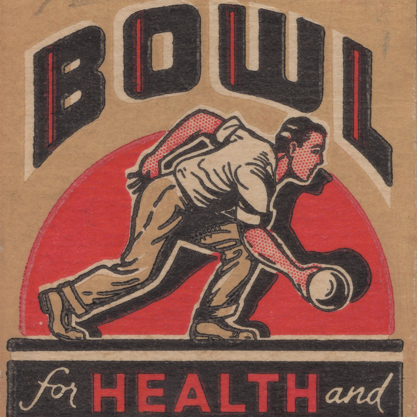 Retro Bowling Matchbook Poster (12 X 36") Bowling Alley Sign | Sports ...
