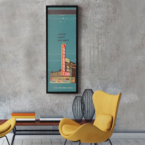 Vintage Las Vegas Club Matchbook Poster 12 X 36 In. - Etsy