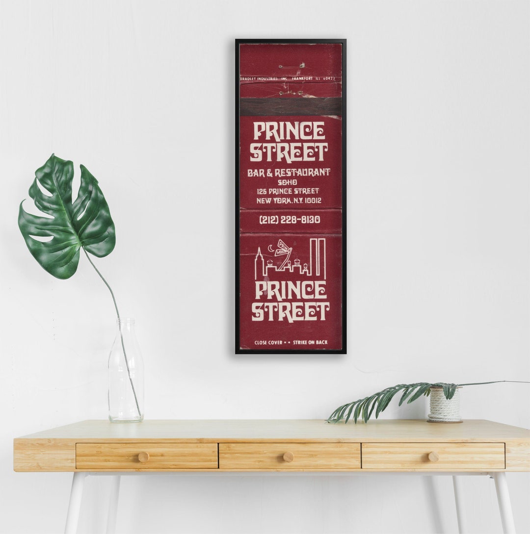 Retro New York City Soho Matchbook Poster (12 X 36in.) | Vintage ...
