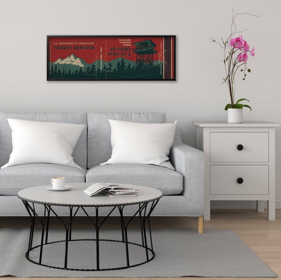 Retro US Forest Service Matchbook Poster 36 X 12 Fire - Etsy