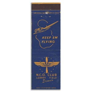 Vintage Air Force Base Matchbook Poster (12 X 36 In.) - Etsy