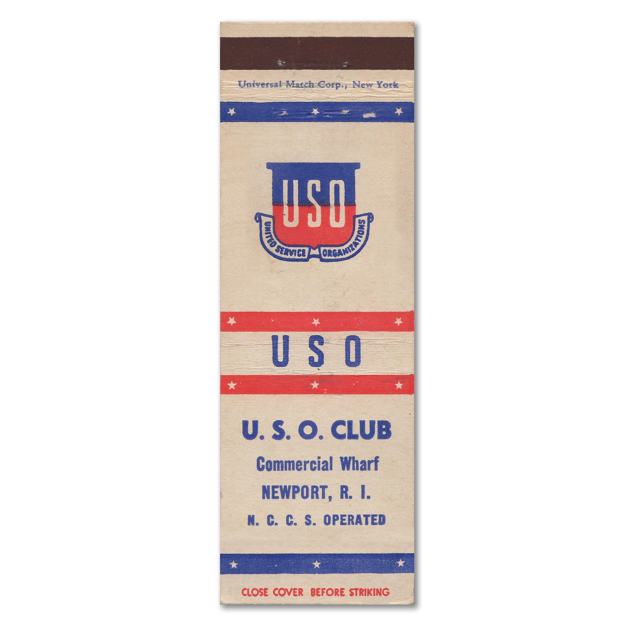 Retro USO Club Matchbook Poster 12 X 36 In. Vintage Military - Etsy