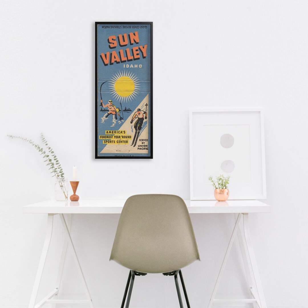 Retro Sun Valley Matchbook Poster (12 X 30in.) - Etsy