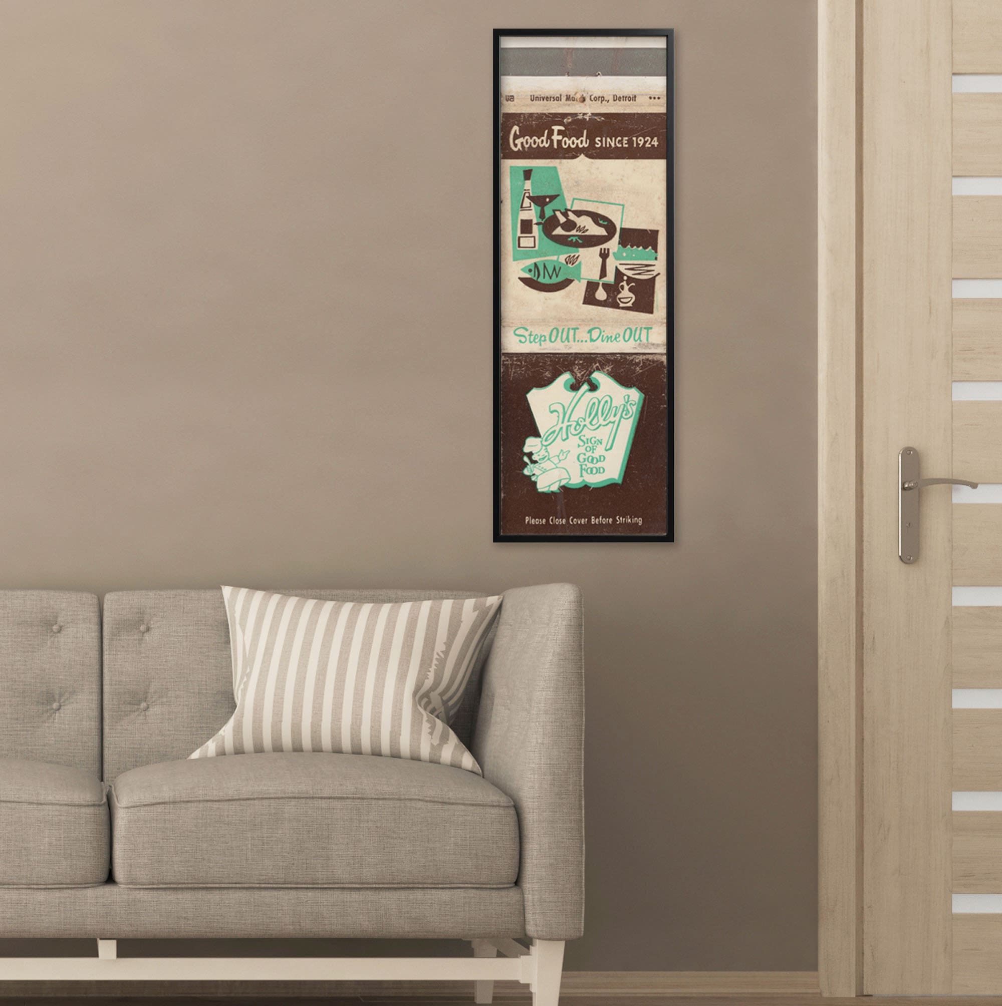 Retro Diner Matchbook Poster 12 X 36in. Retro Sign - Etsy