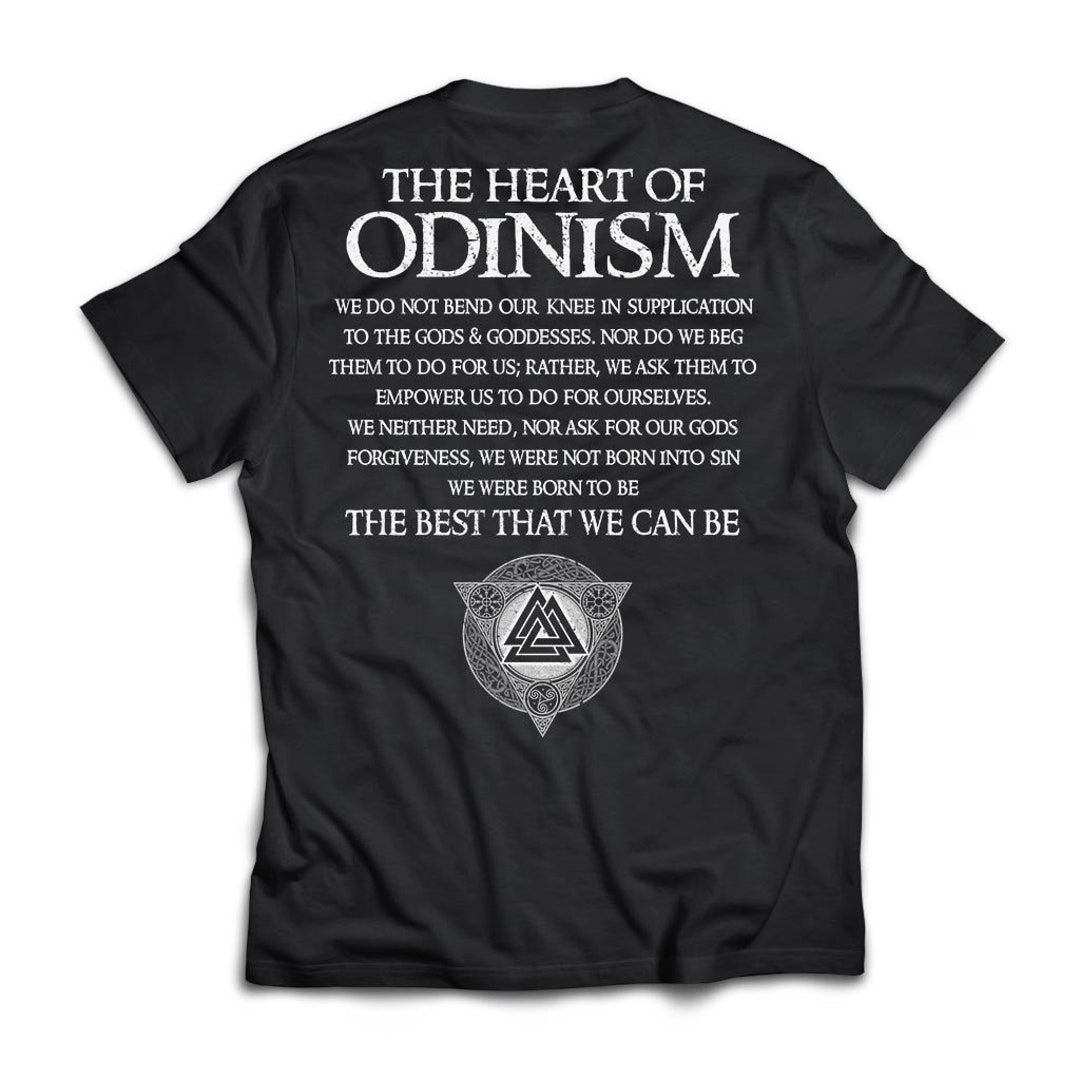 Odinism, Back Next Level Mens Triblend the Heart of Odinism T-shirt ...