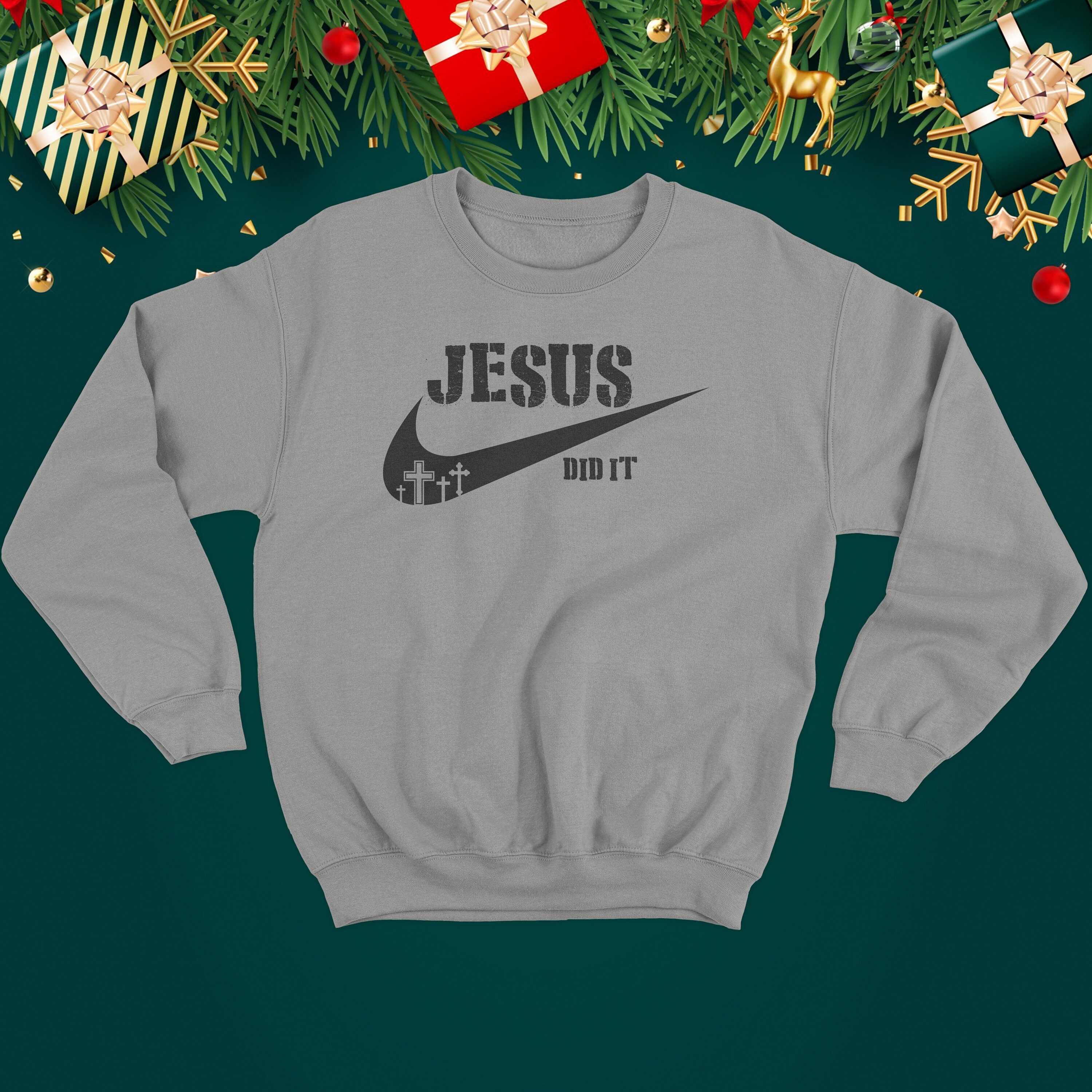 Jesus Did It Sweatshirt, Jesus Sweatshirt, Jesus Did It Sweater ...