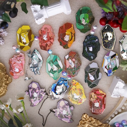 Hnk Land of the Lustrous Phos Translucent Enamel Pin - Etsy