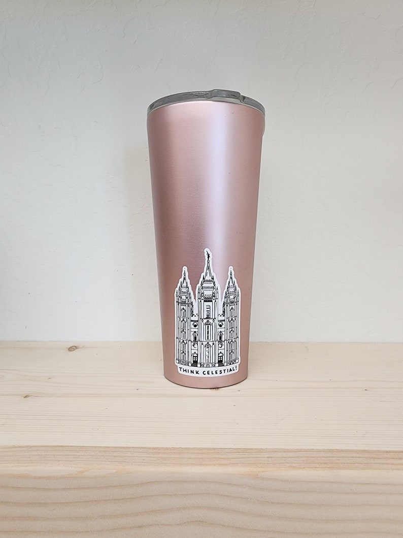 Think Celestial Salt Lake City Temple Sticker LDS Youth & Missionary ...