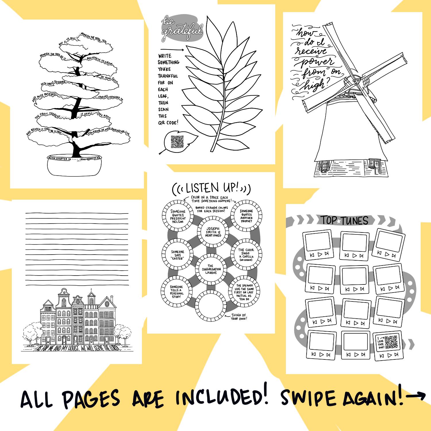 LDS General Conference Notebook | Printable Conference Notes ...