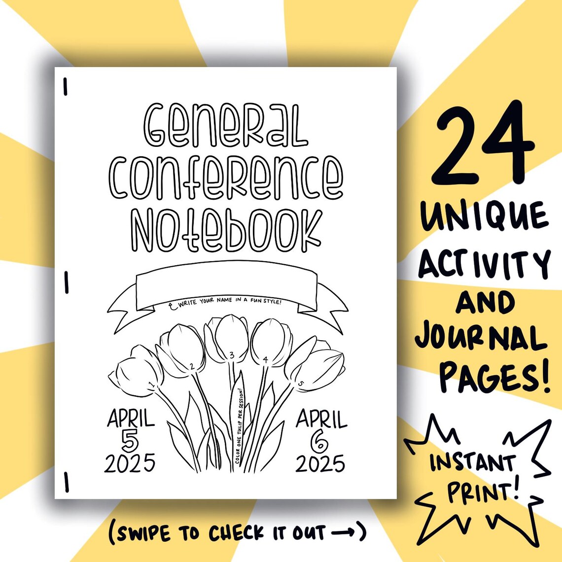 LDS General Conference Notebook | Printable Conference Notes ...