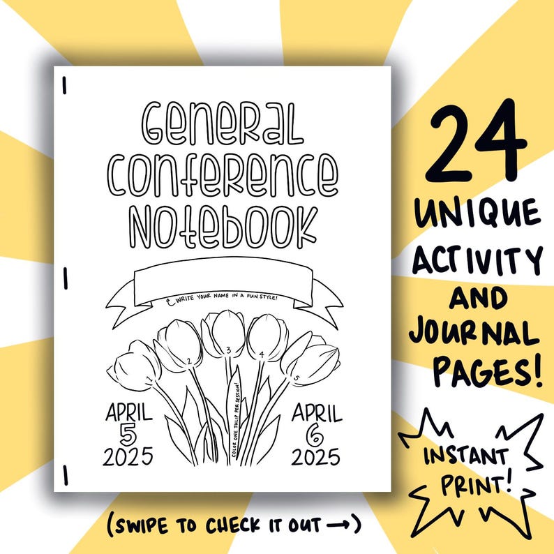 LDS General Conference Notebook | Printable Conference Notes ...