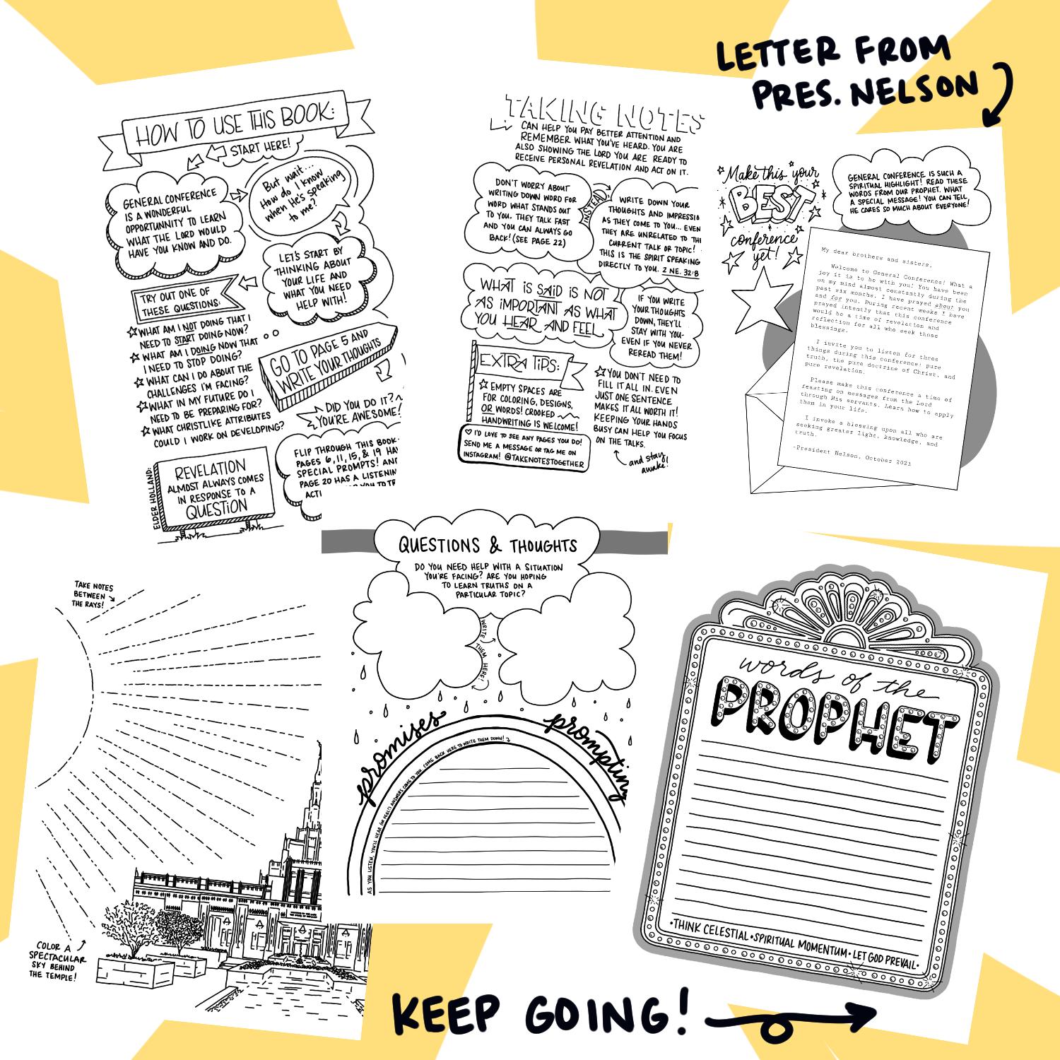 LDS General Conference Notebook | Printable Conference Notes ...