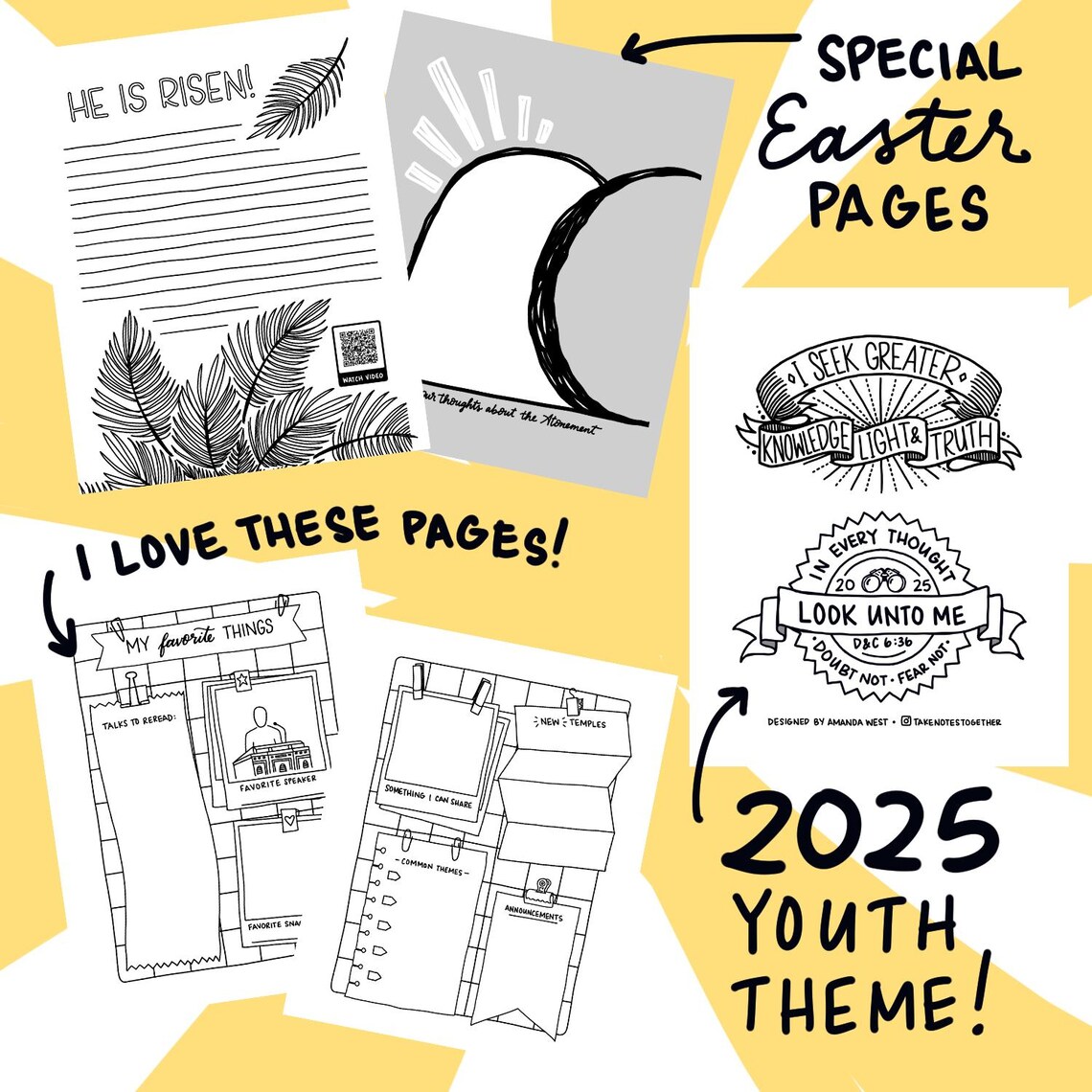 LDS General Conference Notebook | Printable Conference Notes ...