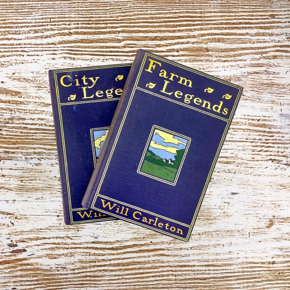 Farm Legends and City Legends by Will Carleton Navy Blue - Etsy