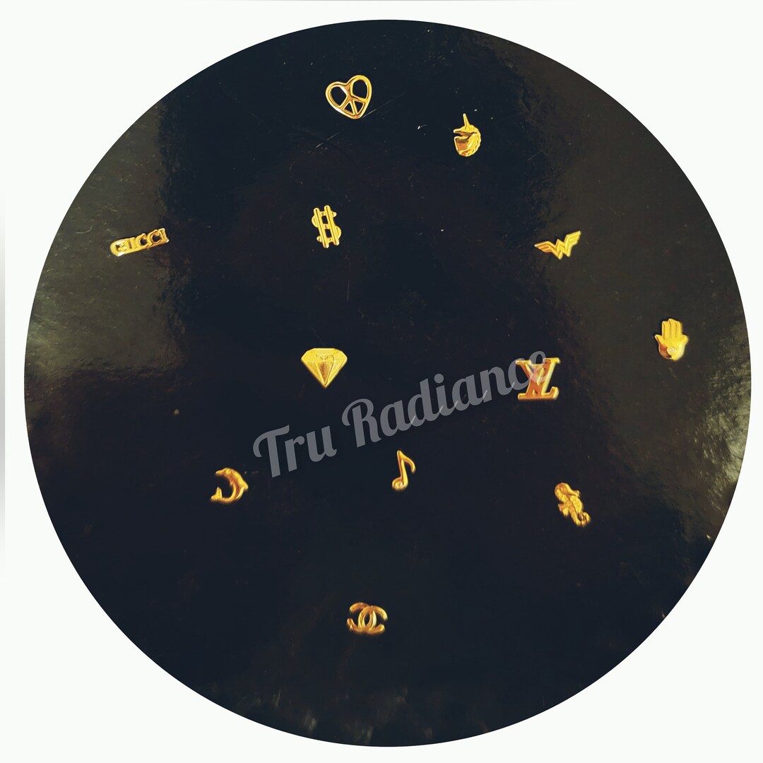 Tru Radiance 12 Pcs 18k Solid Gold Tooth Charms Swarovskicrystalgems ...