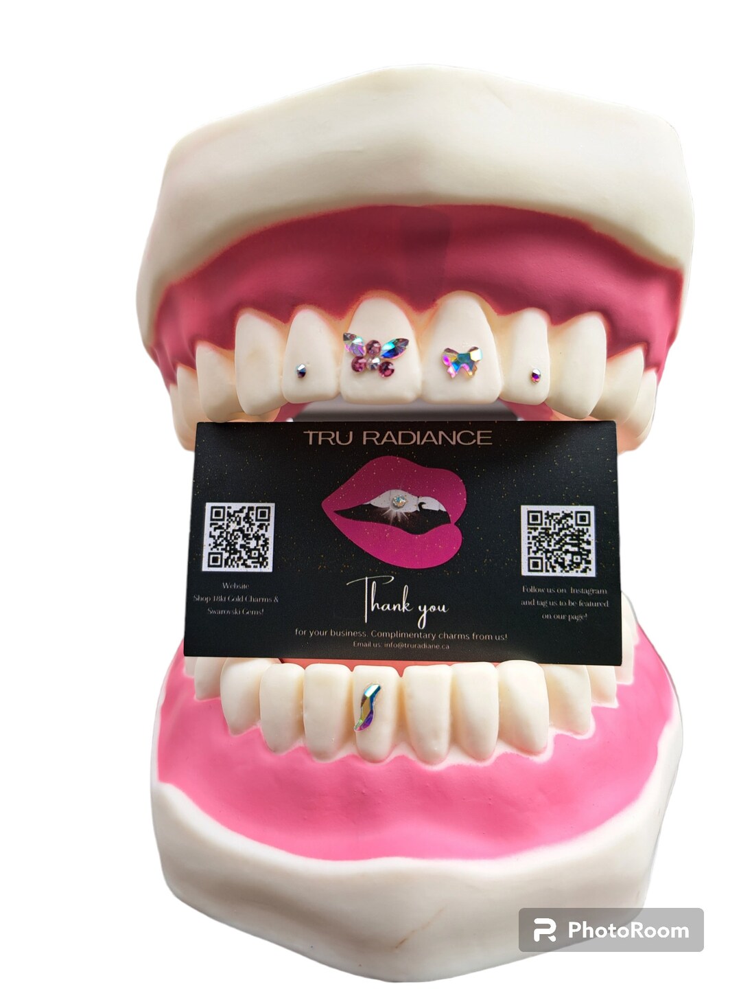 Large Mouth Display Model With Charms Tooth Gems Tooth Charms Tooth ...