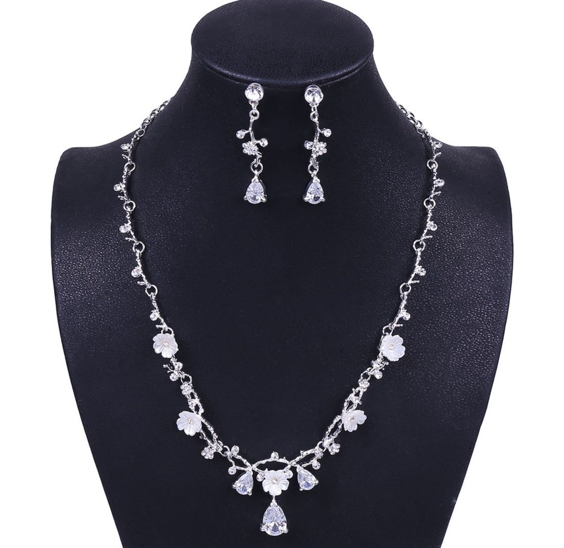 Baroque Handmade Crystal Beads Bridal Jewelry Set Rhinestone - Etsy