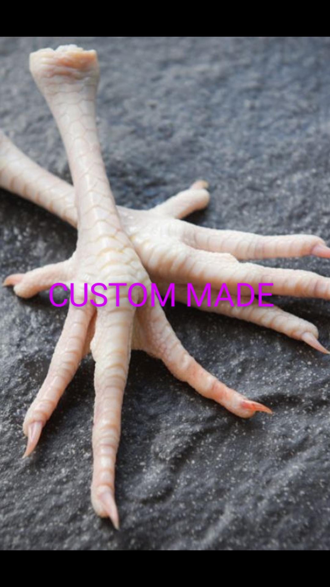 CUSTOM CHICKEN FOOT Made to Order. Protection Charm, Talisman - Etsy