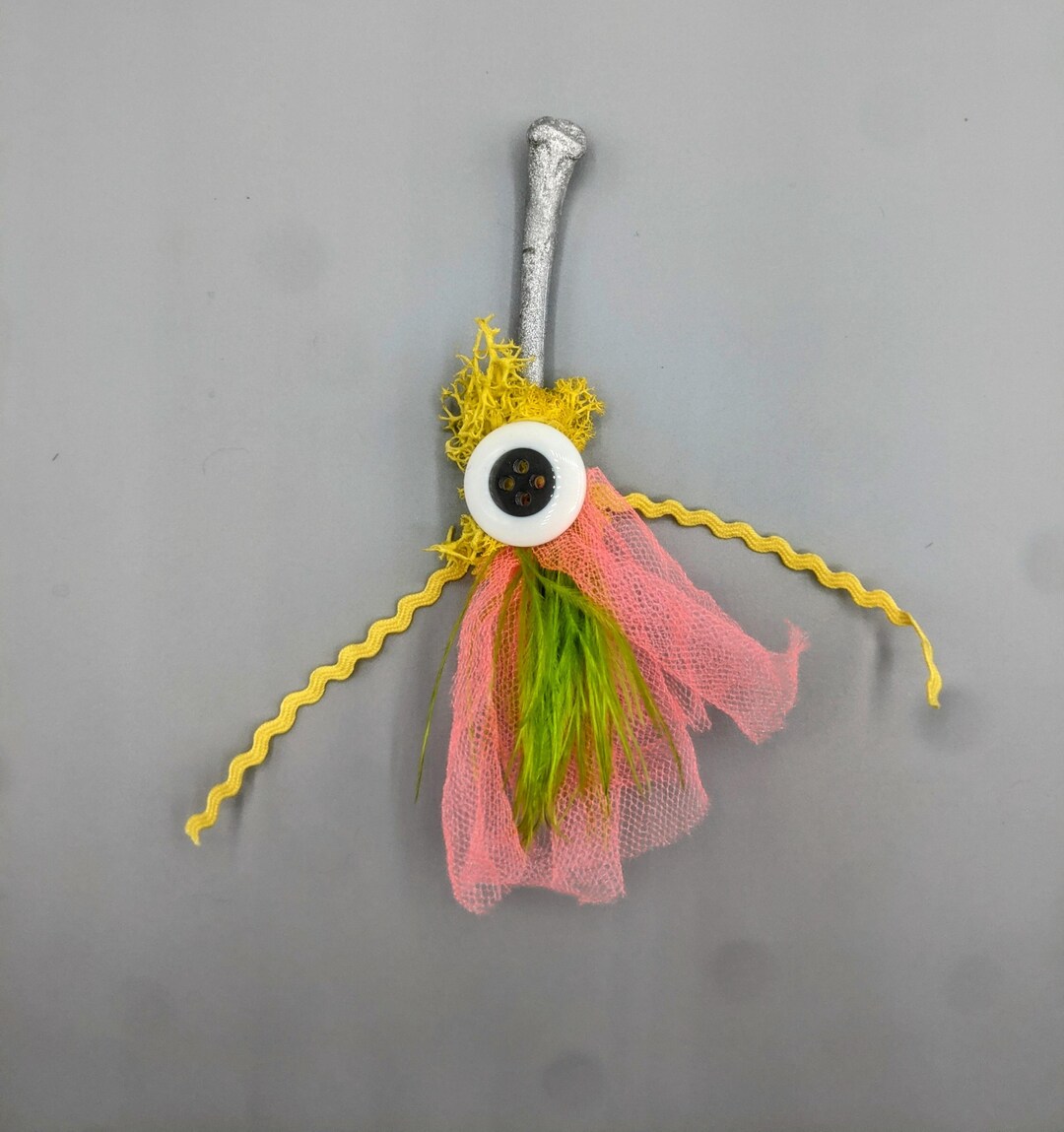 Handmade Fairy Broom With Bone Handle – Whimsical Decor, Witchy ...