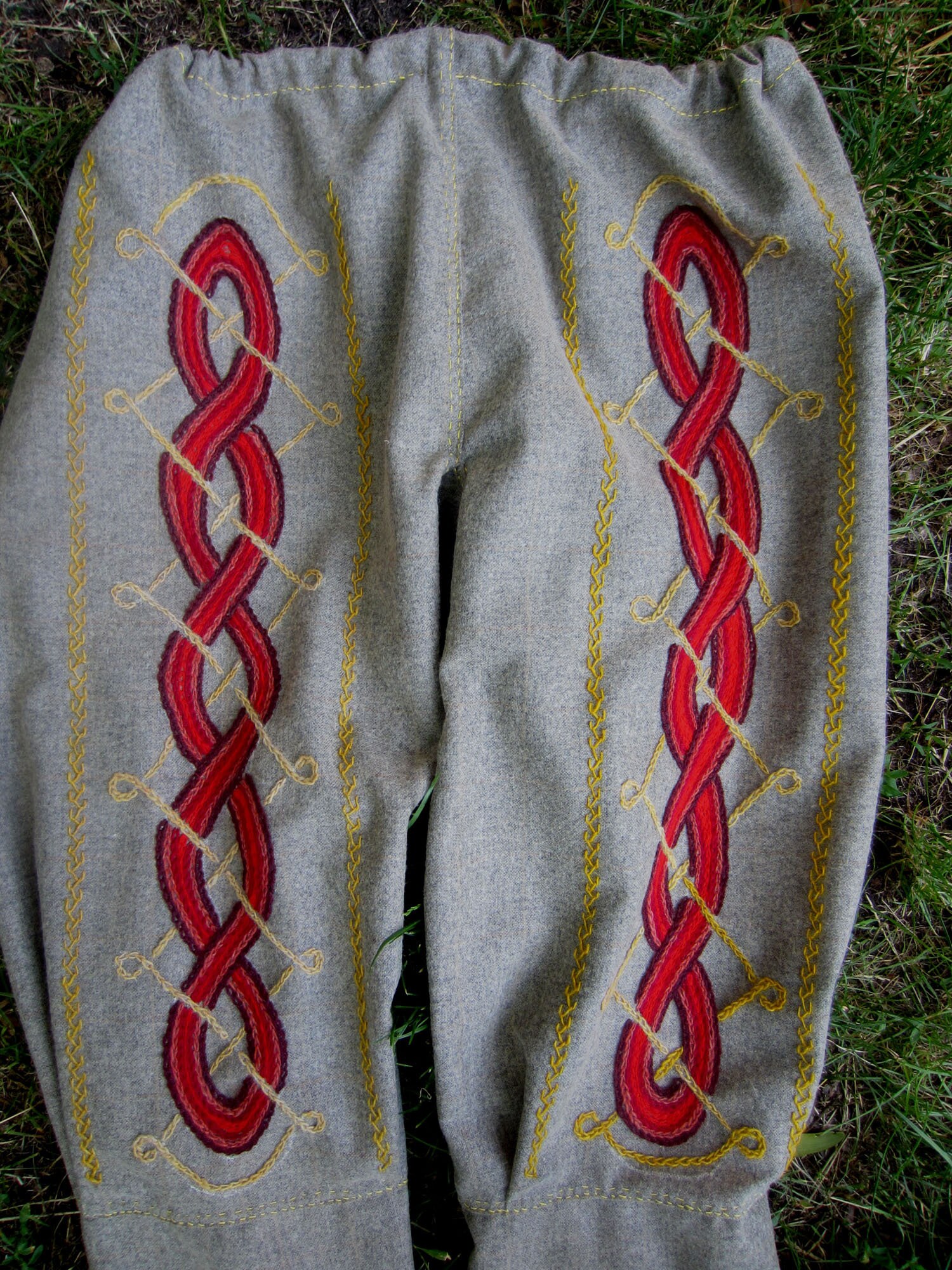 Richly Hand-embroidered Hand Sewn Viking Rus Trousers Pure - Etsy