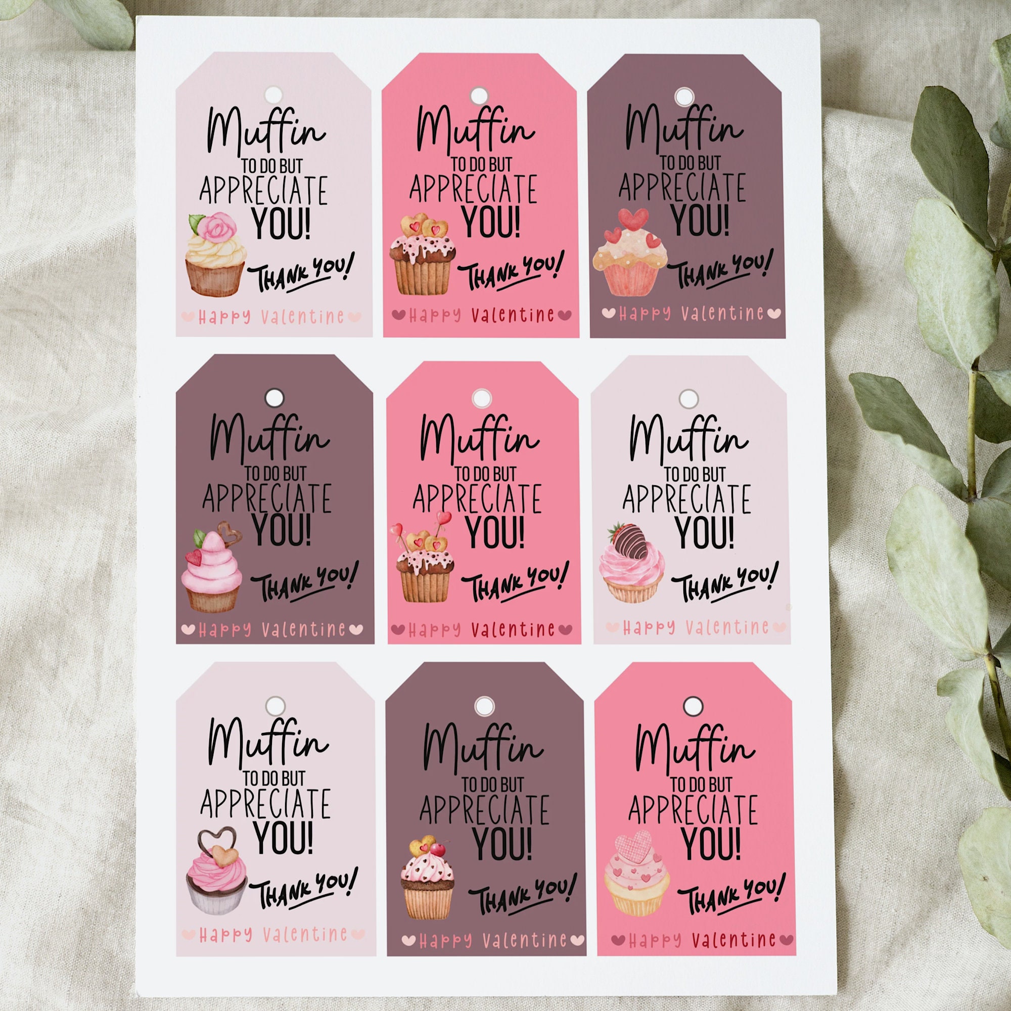 Teacher Appreciation Gift Tag for Valentine’s Day, Muffin to Do but ...