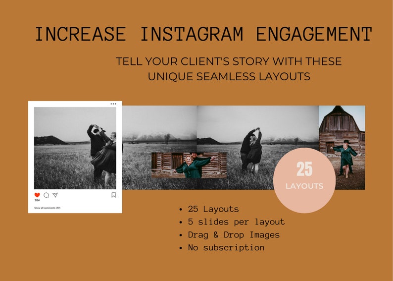 Instagram Carousel, Template for Influencers and Photographers ...