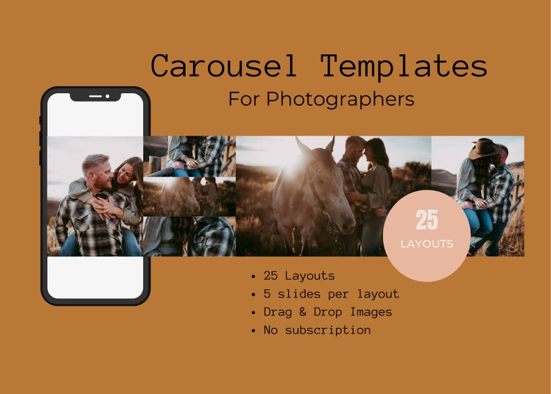 Instagram Carousel, Template for Influencers and Photographers ...
