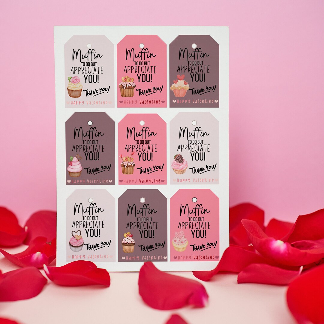 Teacher Appreciation Gift Tag for Valentine’s Day, Muffin to Do but ...